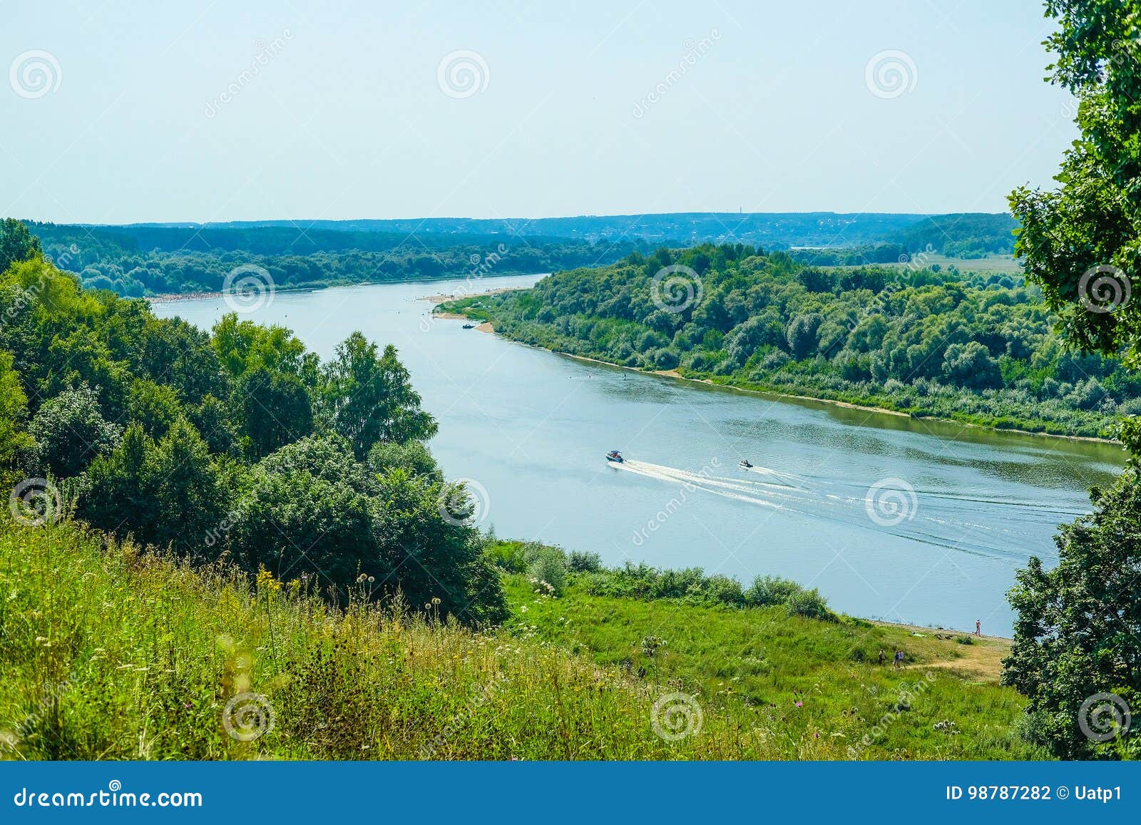 Image of Oka river stock photo. Image of midland, area - 98787282