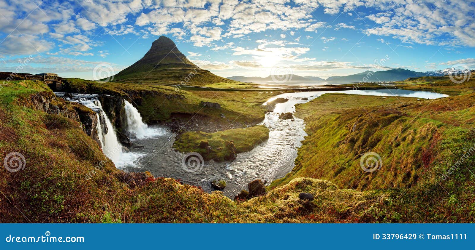 Panorama - Island-Landschaft Stockbild - Bild von grün, extrem: 33796429