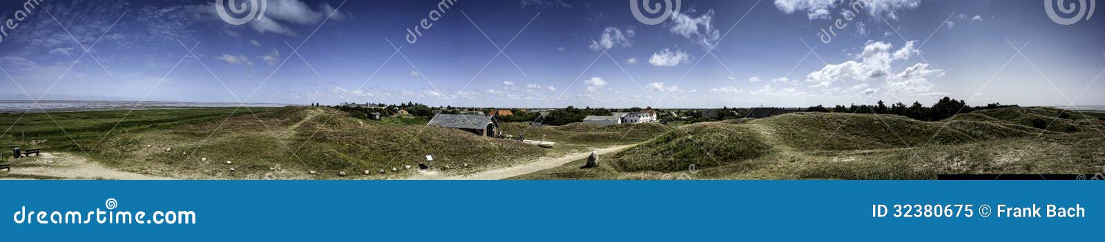 Panorama of the Island Mando, Denmark Stock Image - Image of island ...