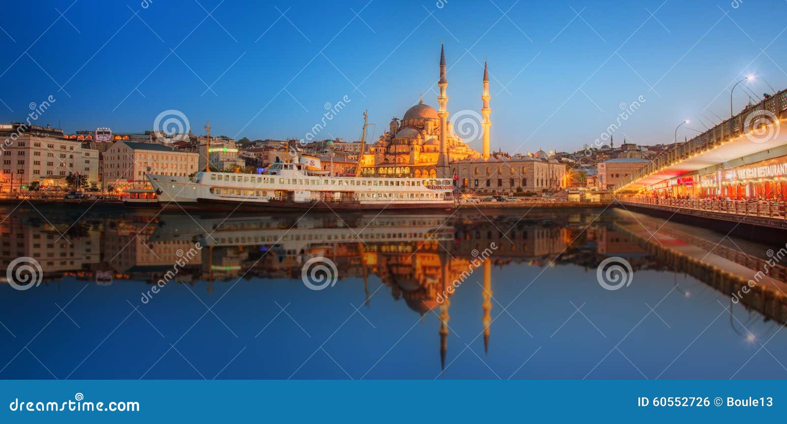 Panorama of Istanbul at a Dramatic Sunset Editorial Photo - Image of ...