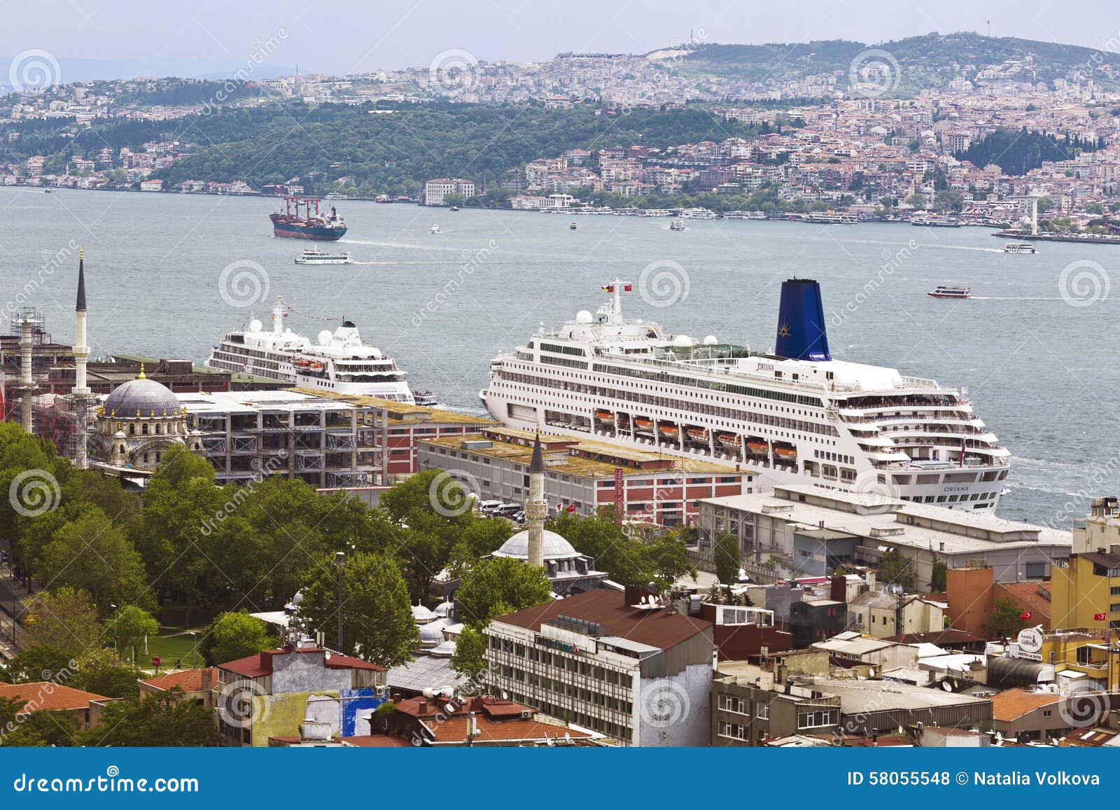 Panorama of Istanbul, View from Above Editorial Stock Photo - Image of ...