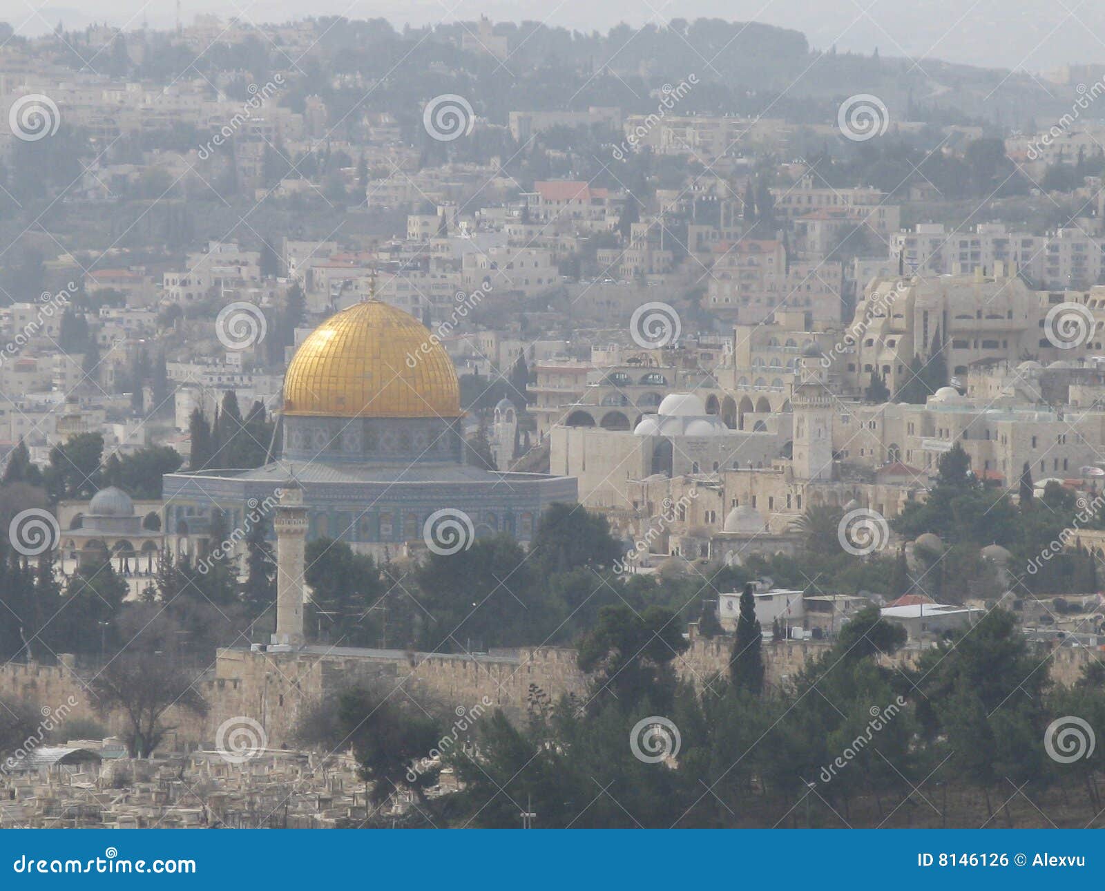 Panorama on Jerusalem, City Stock Photo - Image of coffin, judaism: 8146126