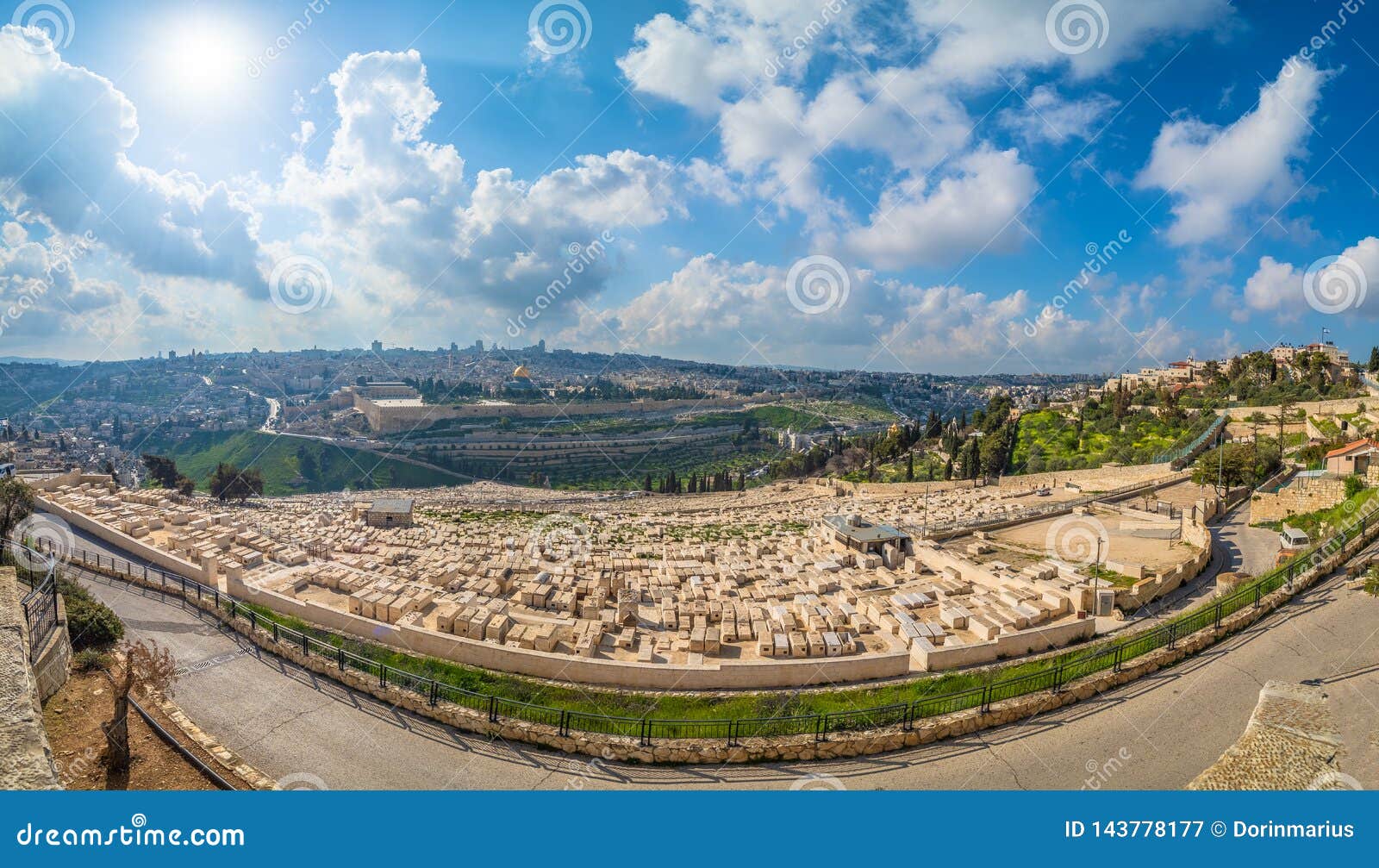 Panorama of Jerusalem stock image. Image of judaism - 143778177