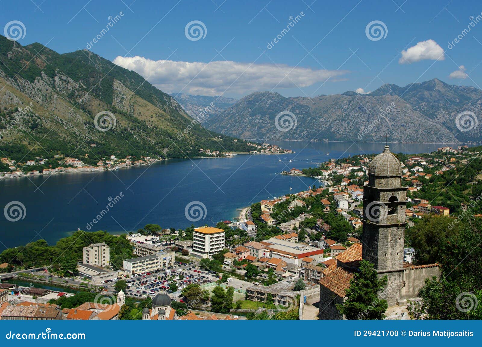Panorama of Kotor stock photo. Image of copy, locations - 29421700