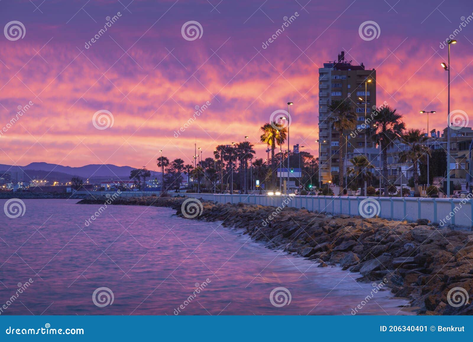 Panorama of La Linea De La Concepcion Stock Image - Image of europe ...