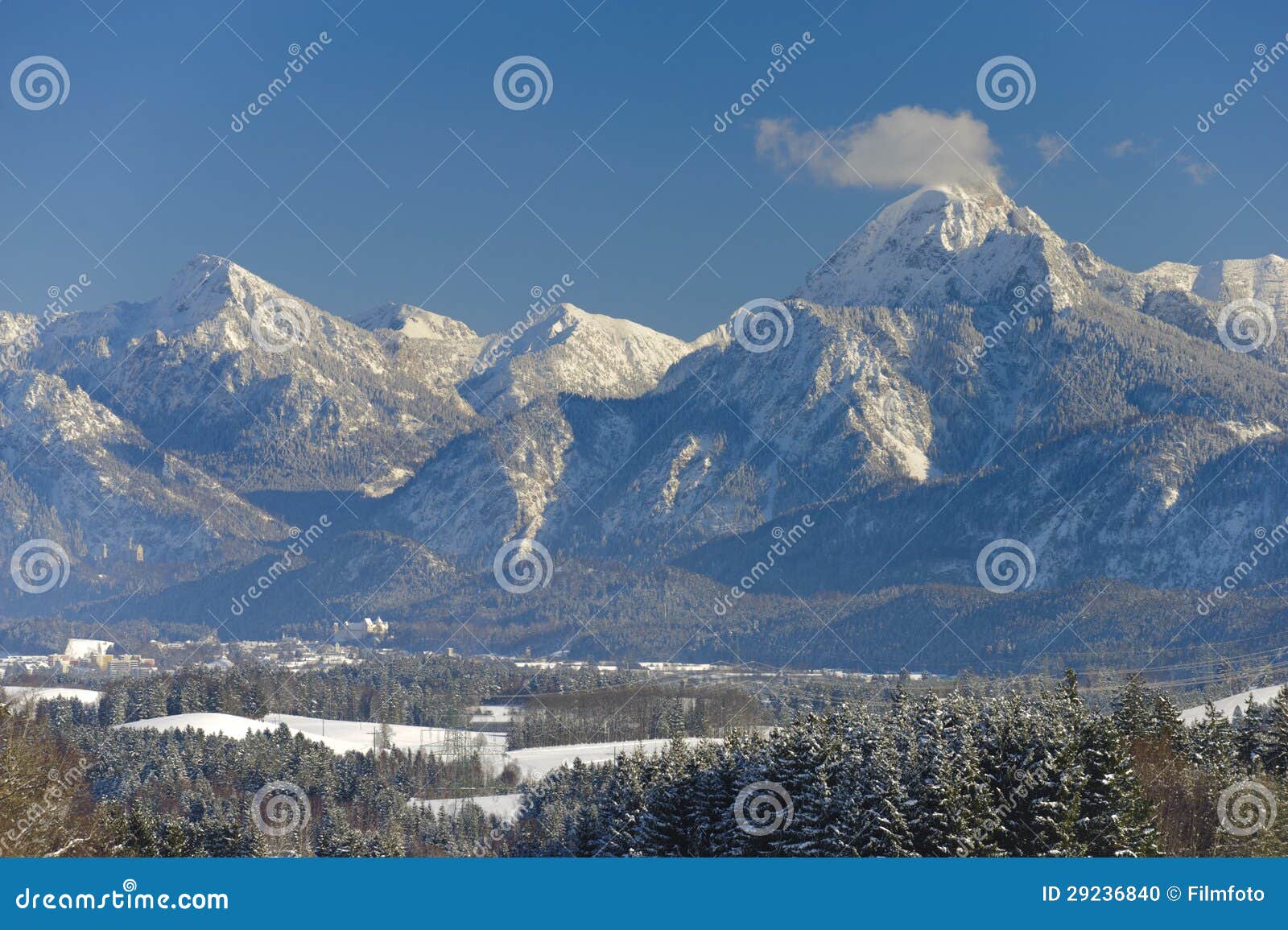 Panorama Landscape in Bavaria Stock Photo - Image of beautiful, outdoor ...