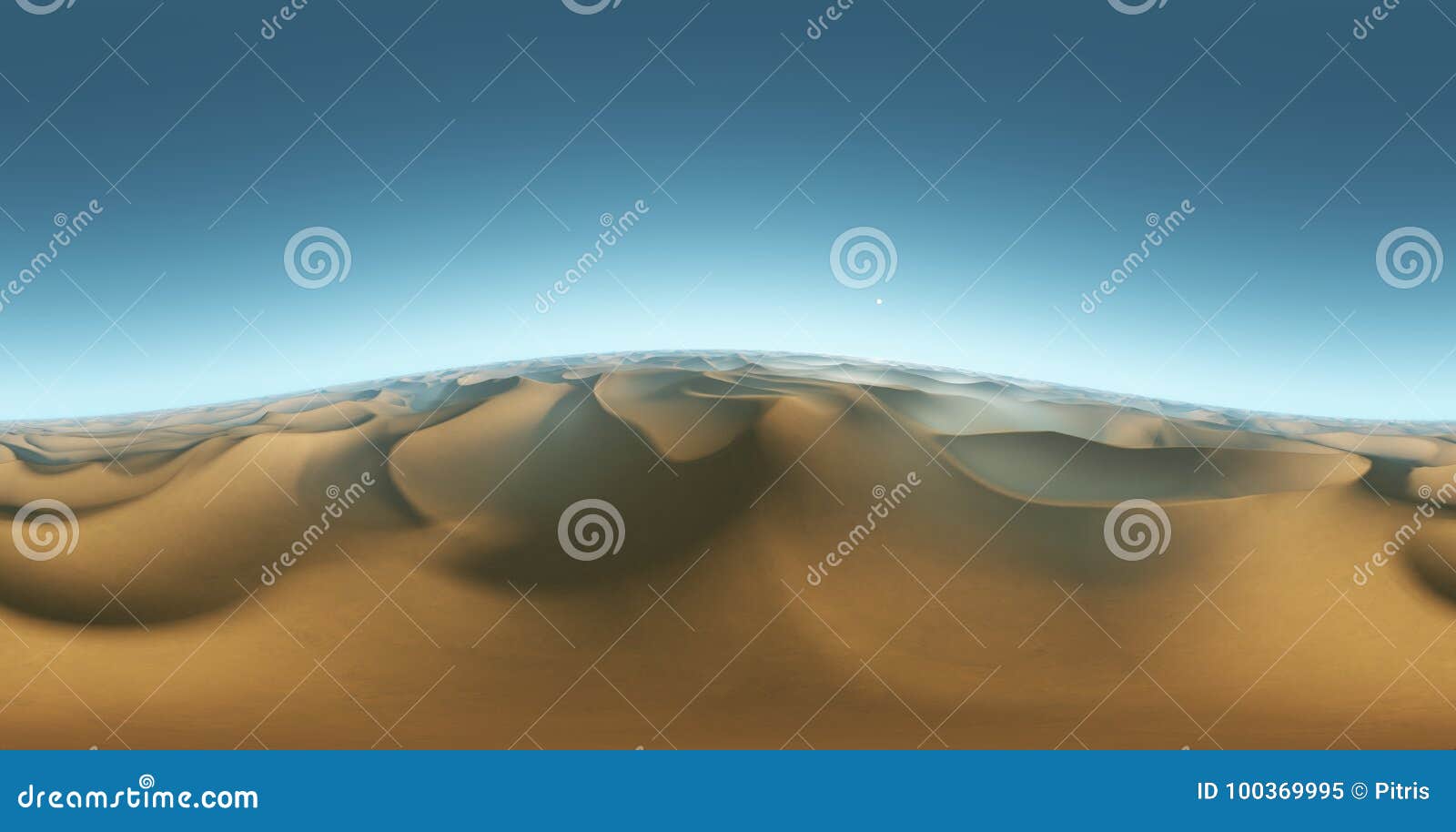 Panorama Landscape of Sand Dunes, Environment HDRI Map. Equirectangular ...