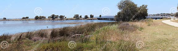 Panorama of Leschenault Estuary Bunbury West Aust Stock Photo - Image ...