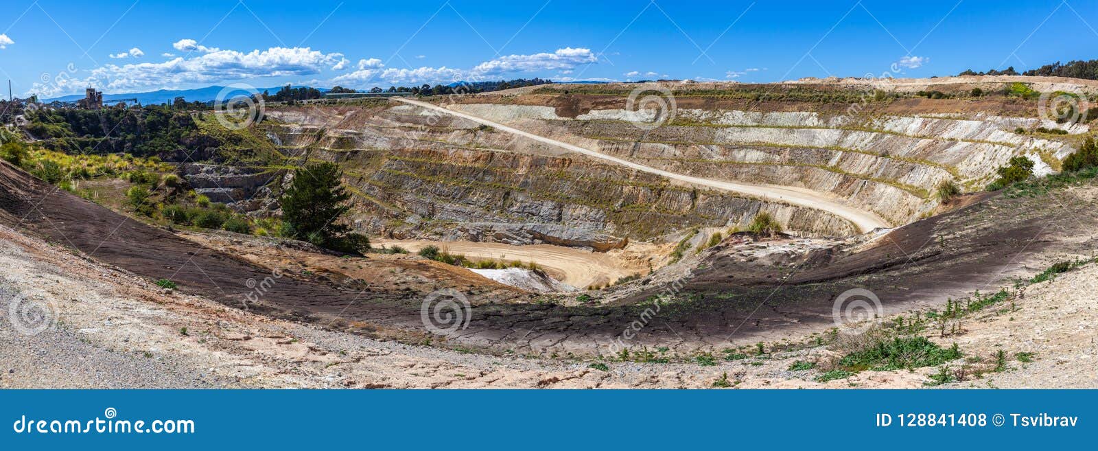 Panorama of Limestone Mine. Stock Photo - Image of heavy, lilydale ...