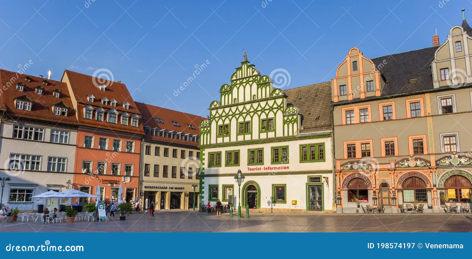 Panorama of the Marktplatz Square in Weimar Editorial Photography ...