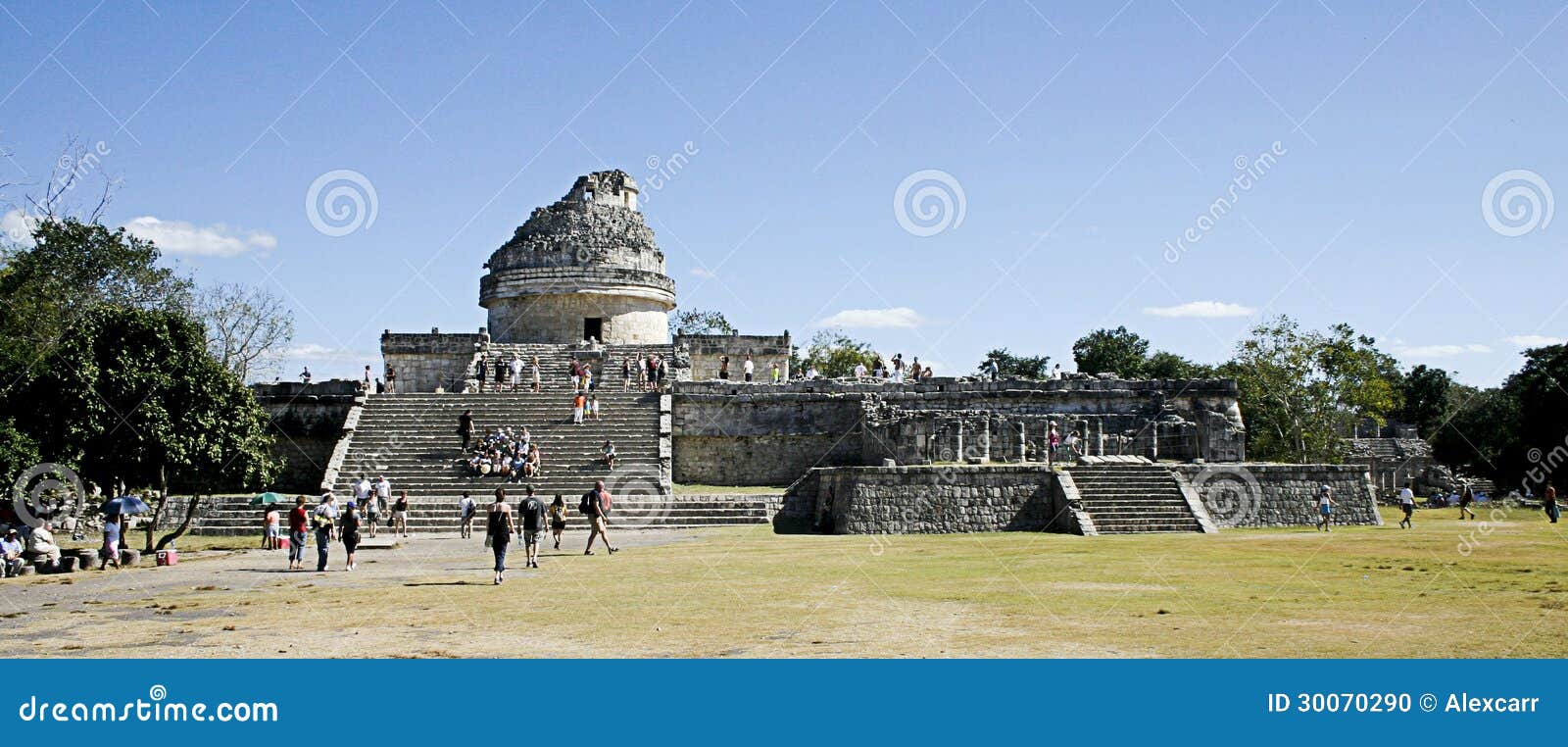 Maya Observatory at Chichen Itza Editorial Image - Image of history ...