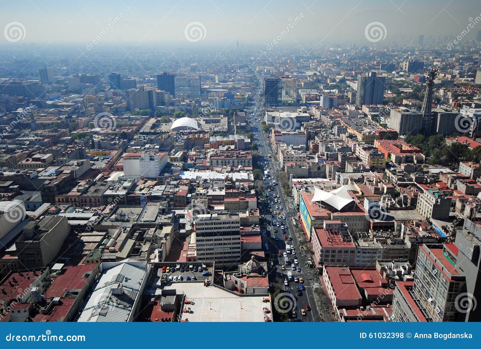 Panorama of Mexico City stock photo. Image of house, destination - 61032398
