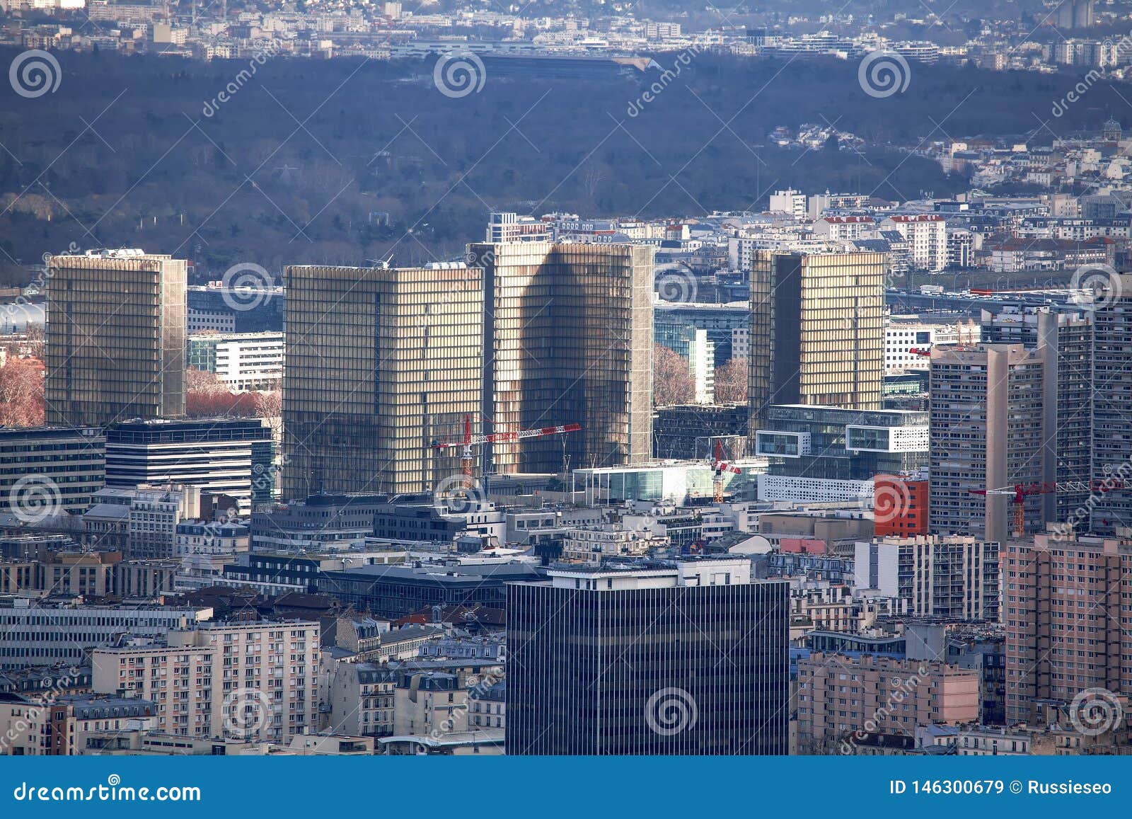 Contemporary Paris Architecture Stock Image - Image of cityscape ...