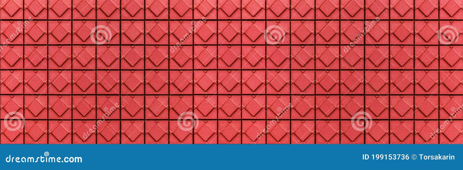 Modern Red Mosaic Wall Tiles with Triangle Pattern Texture and Seamless ...