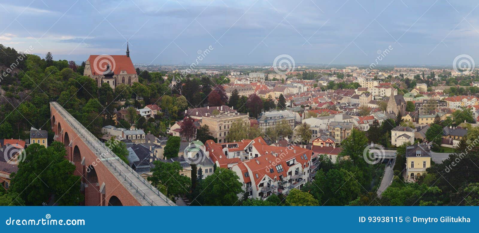 Panorama of Modling City in Lower Austria Editorial Image - Image of ...