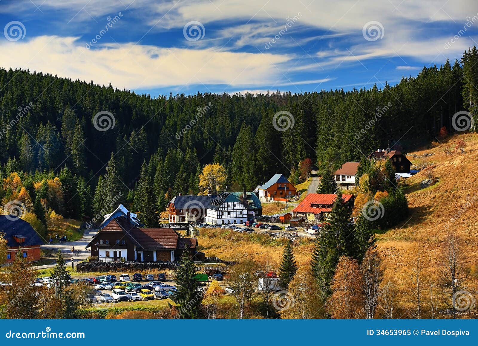 Panorama, Modrava, Sumava, Boemerwald, Czech Republic Stock Image ...