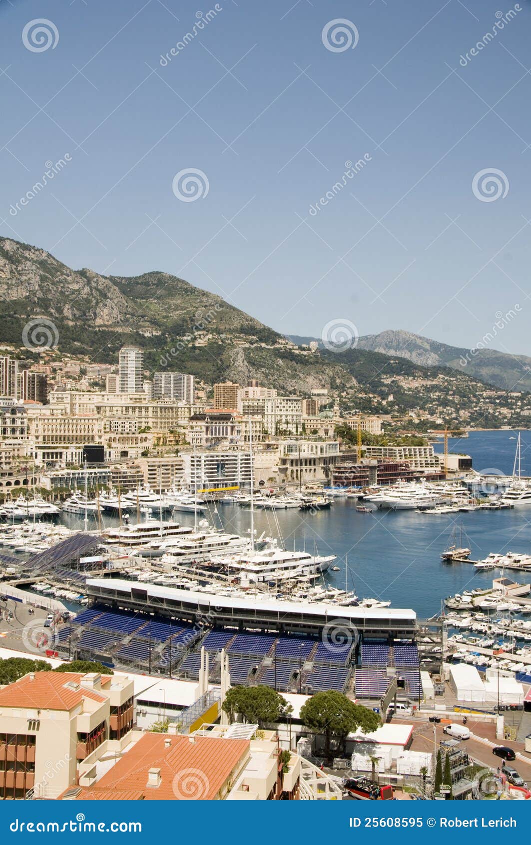 Panorama Monte Carlo Harbor Monaco Stock Image - Image of cityscape ...