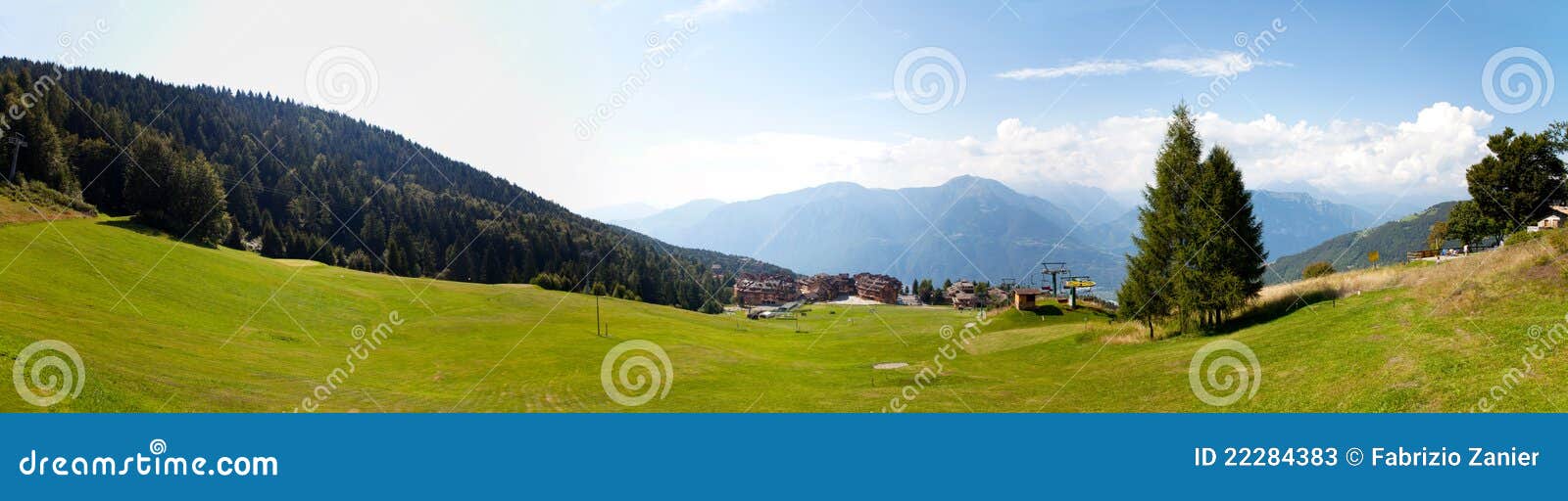 Panorama of Montecampione, Valcamonica Stock Image - Image of blue ...
