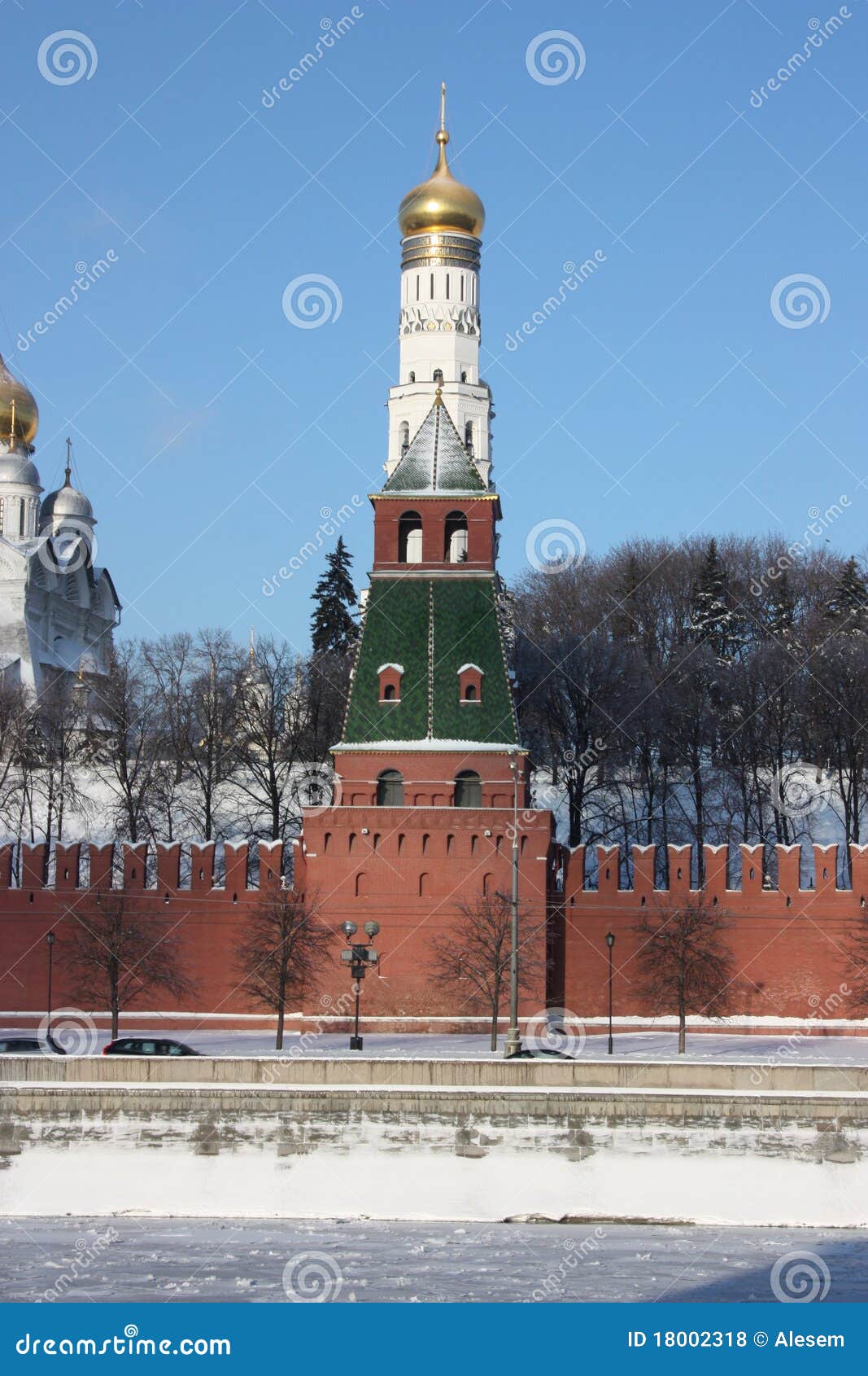 Panorama of the Moscow Kremlin. Stock Photo - Image of center, city ...