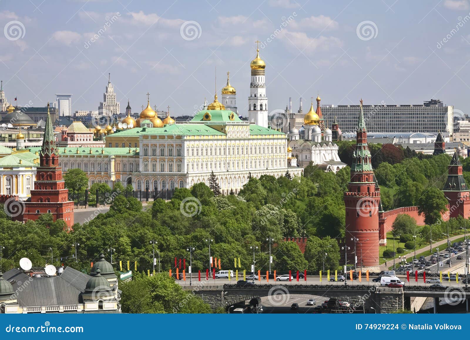 Panorama of Moscow Kremlin, View from Above Editorial Stock Image ...