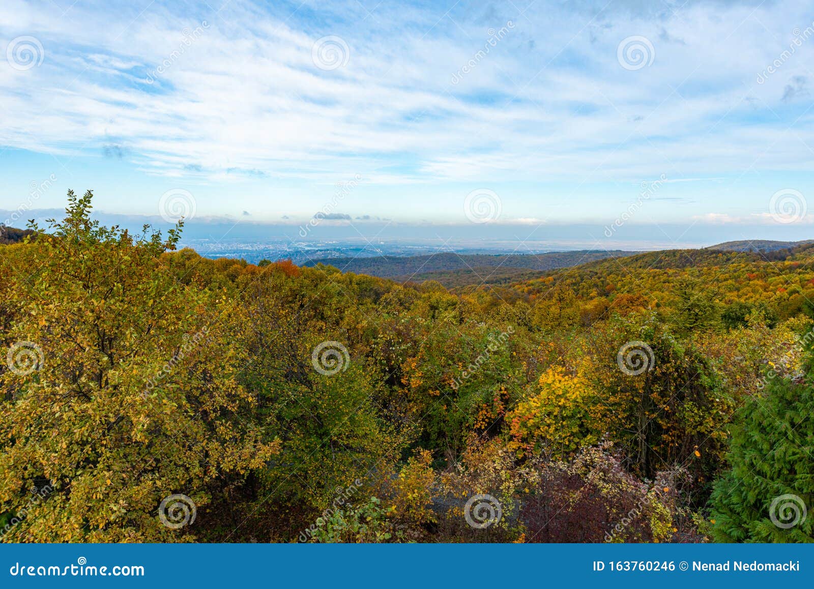 Panorama of Mount Fruska Gora in the Fall Stock Photo - Image of mount ...