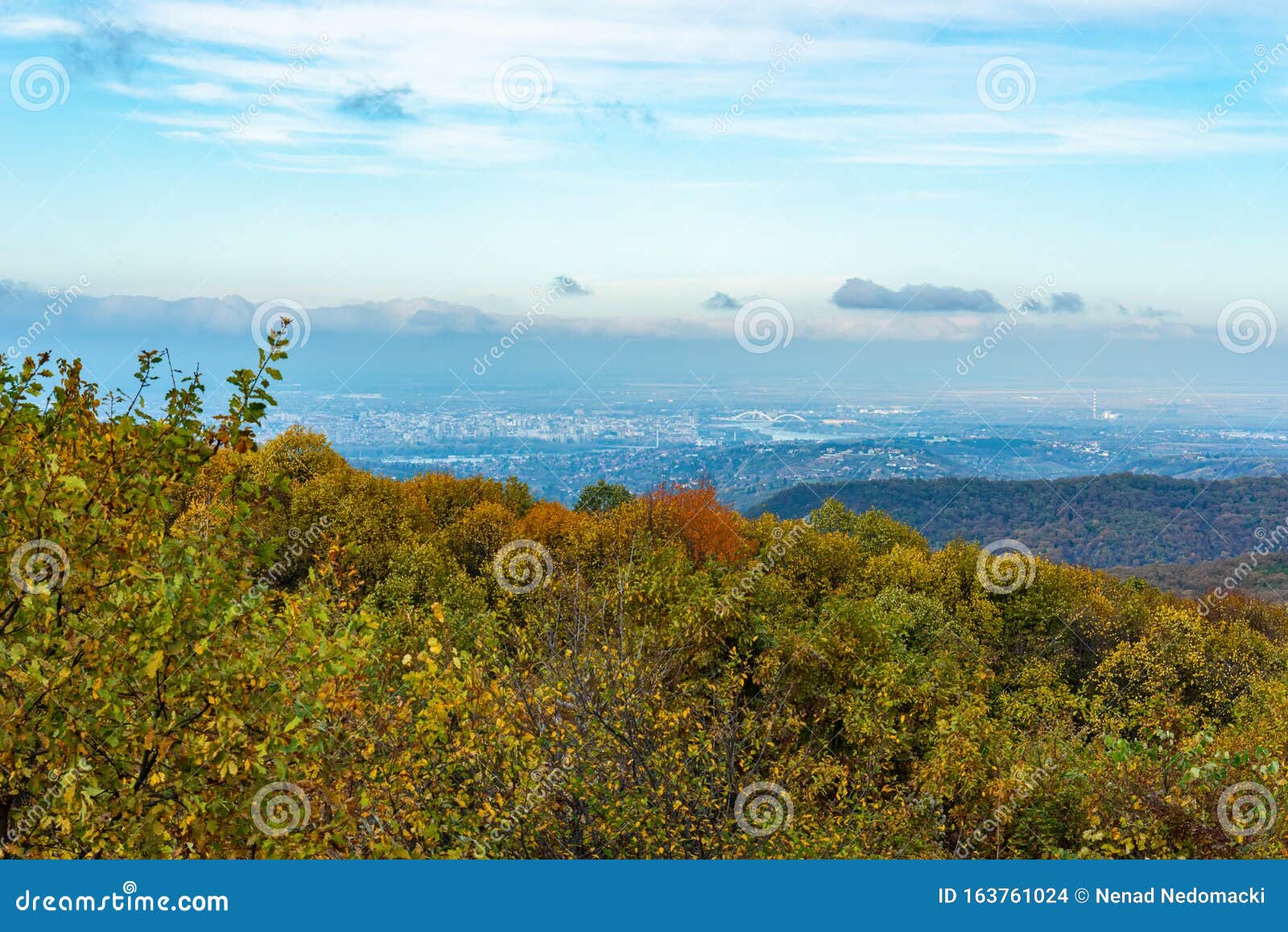 Panorama of Mount Fruska Gora in the Fall Stock Photo - Image of flora ...