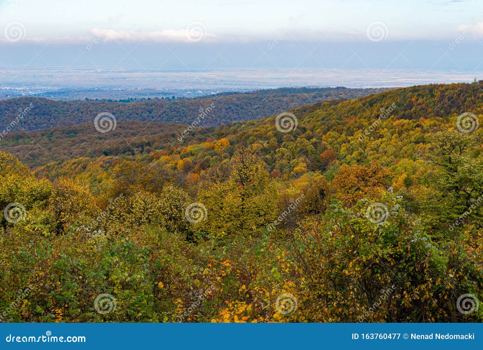 Panorama of Mount Fruska Gora in the Fall Stock Image - Image of ...