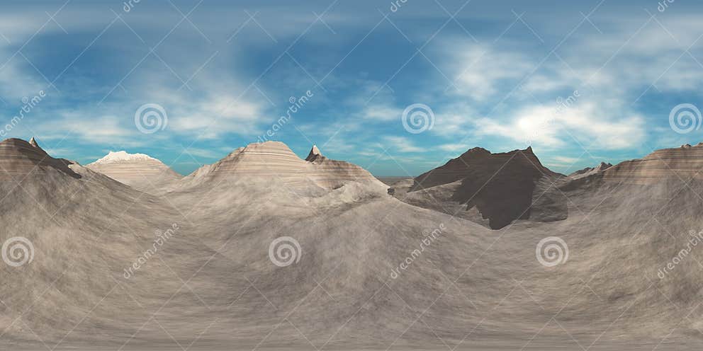 Panorama Mountains. Environment Map. HDRI Map Stock Photo - Image of ...