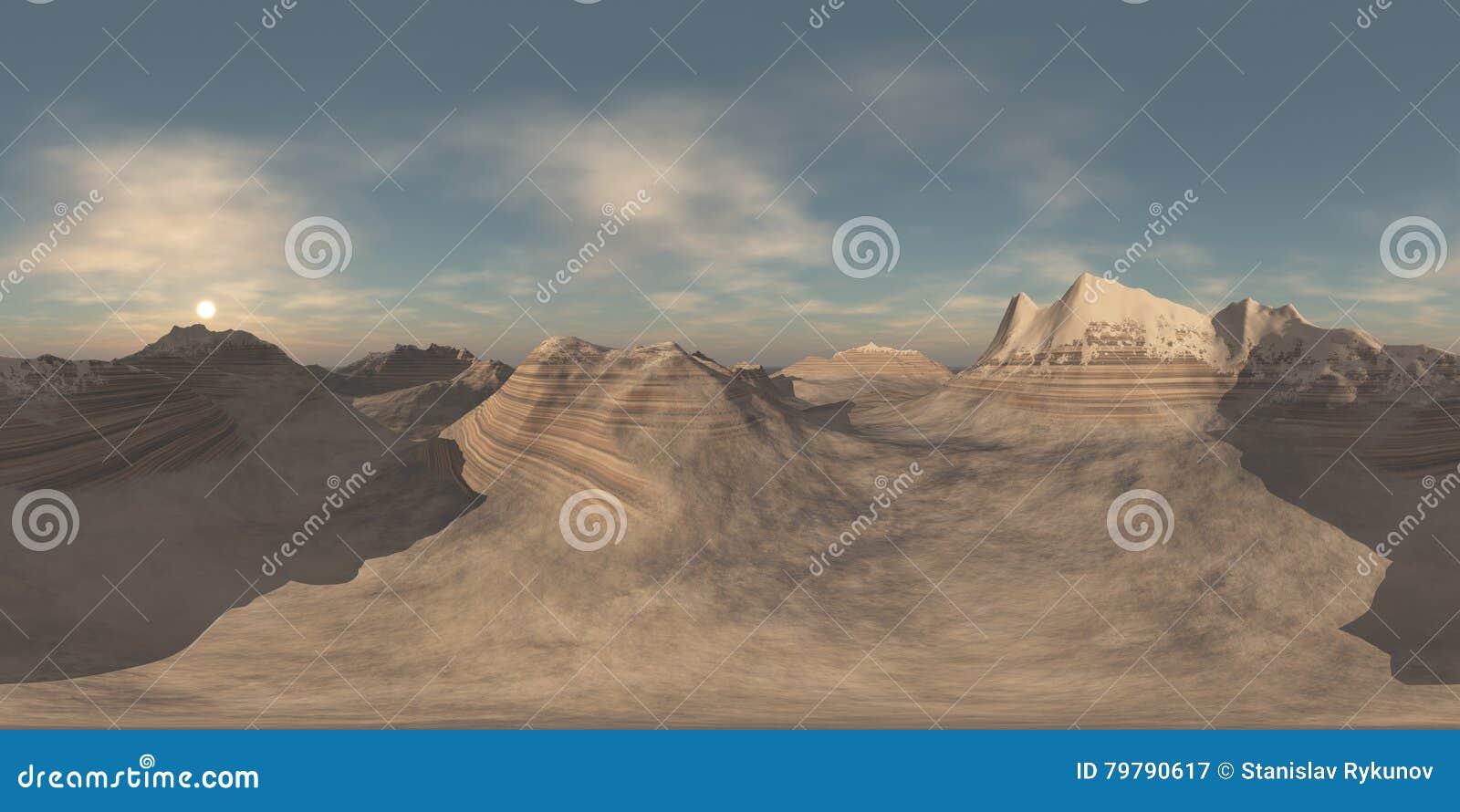 Panorama Mountains. Environment Map. HDRI Map Stock Image - Image of ...
