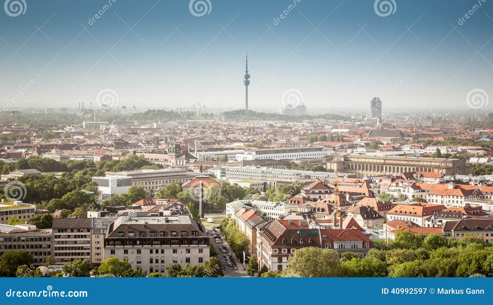 Panorama Munich stock image. Image of grey, glass, high - 40992597