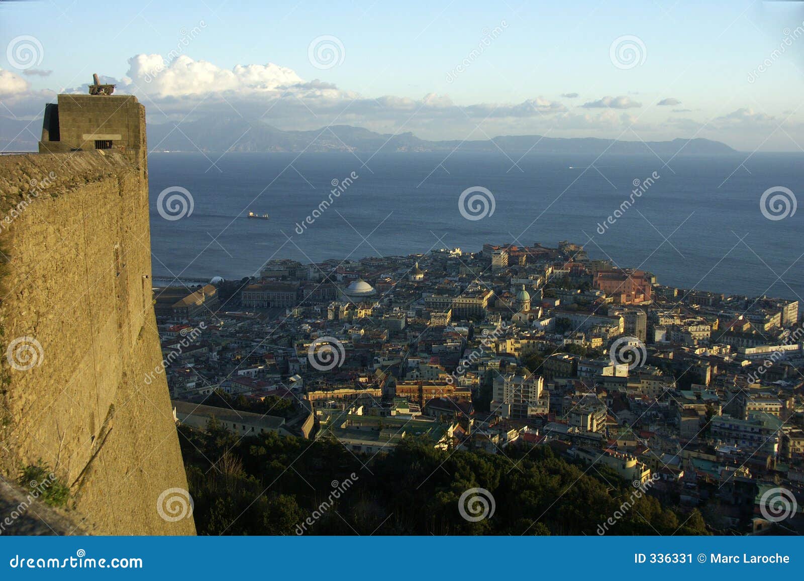 Panorama of naples stock image. Image of napoli, buildings - 336331
