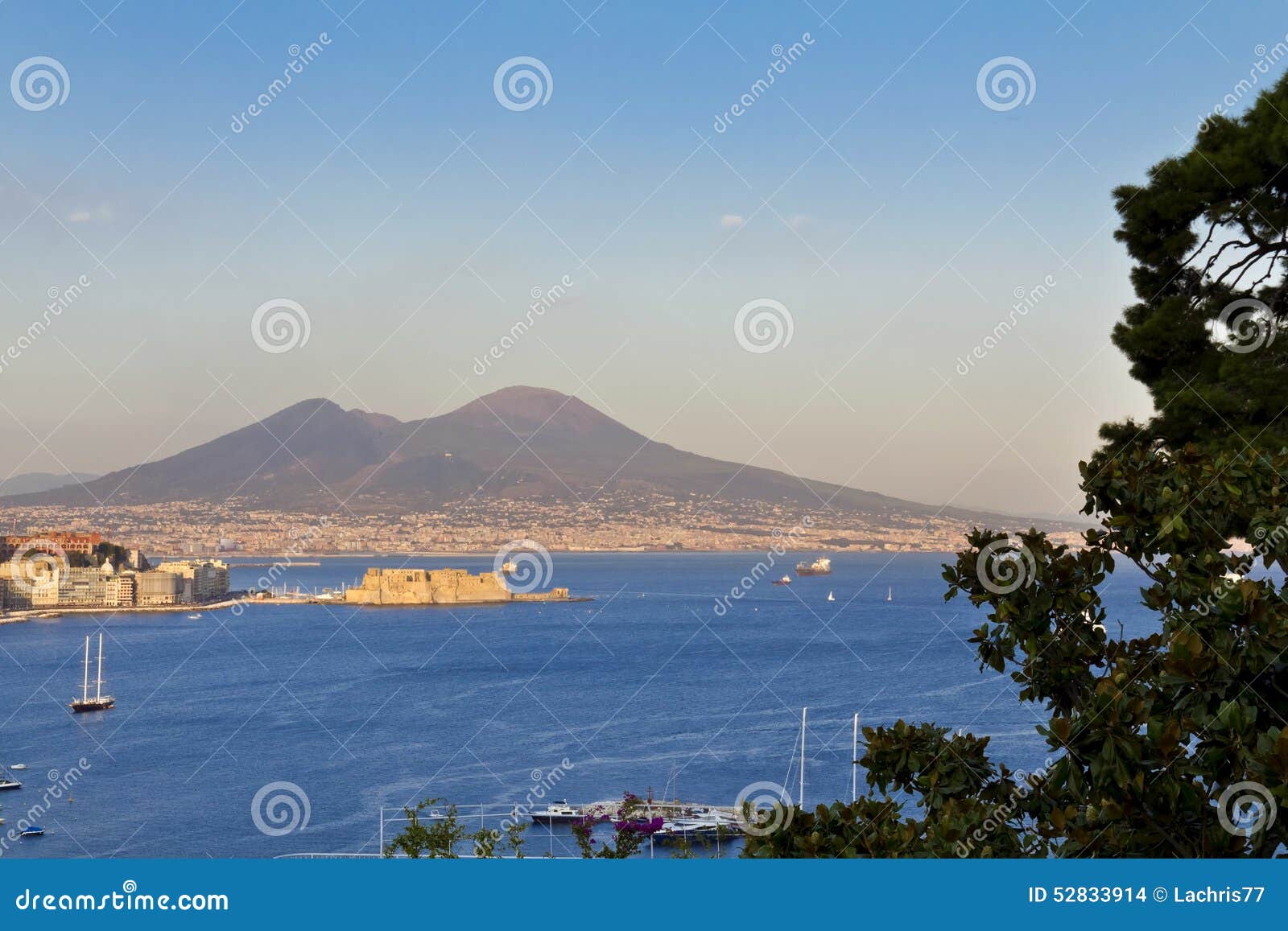 Panorama of Naples stock photo. Image of coast, panorama - 52833914