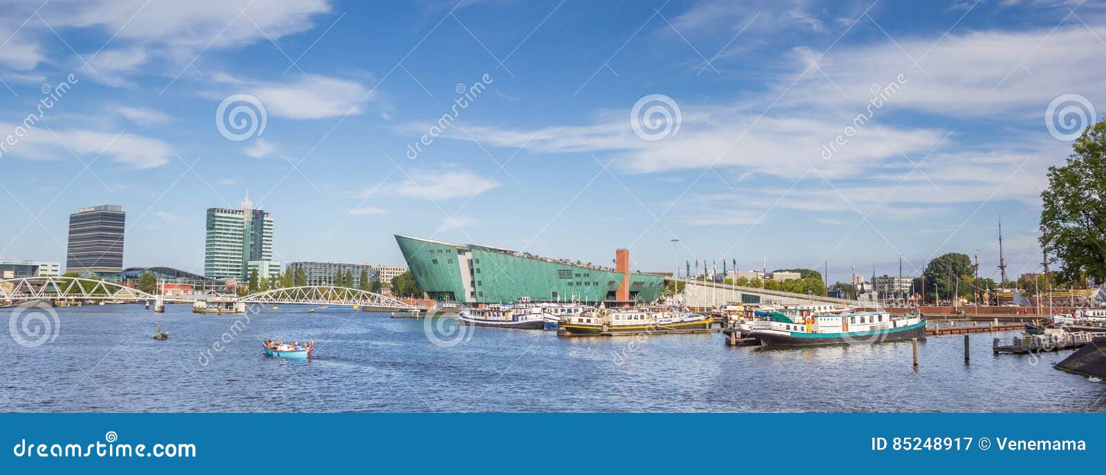 Panorama of the Nemo Science Center in Amsterdam Editorial Photography ...