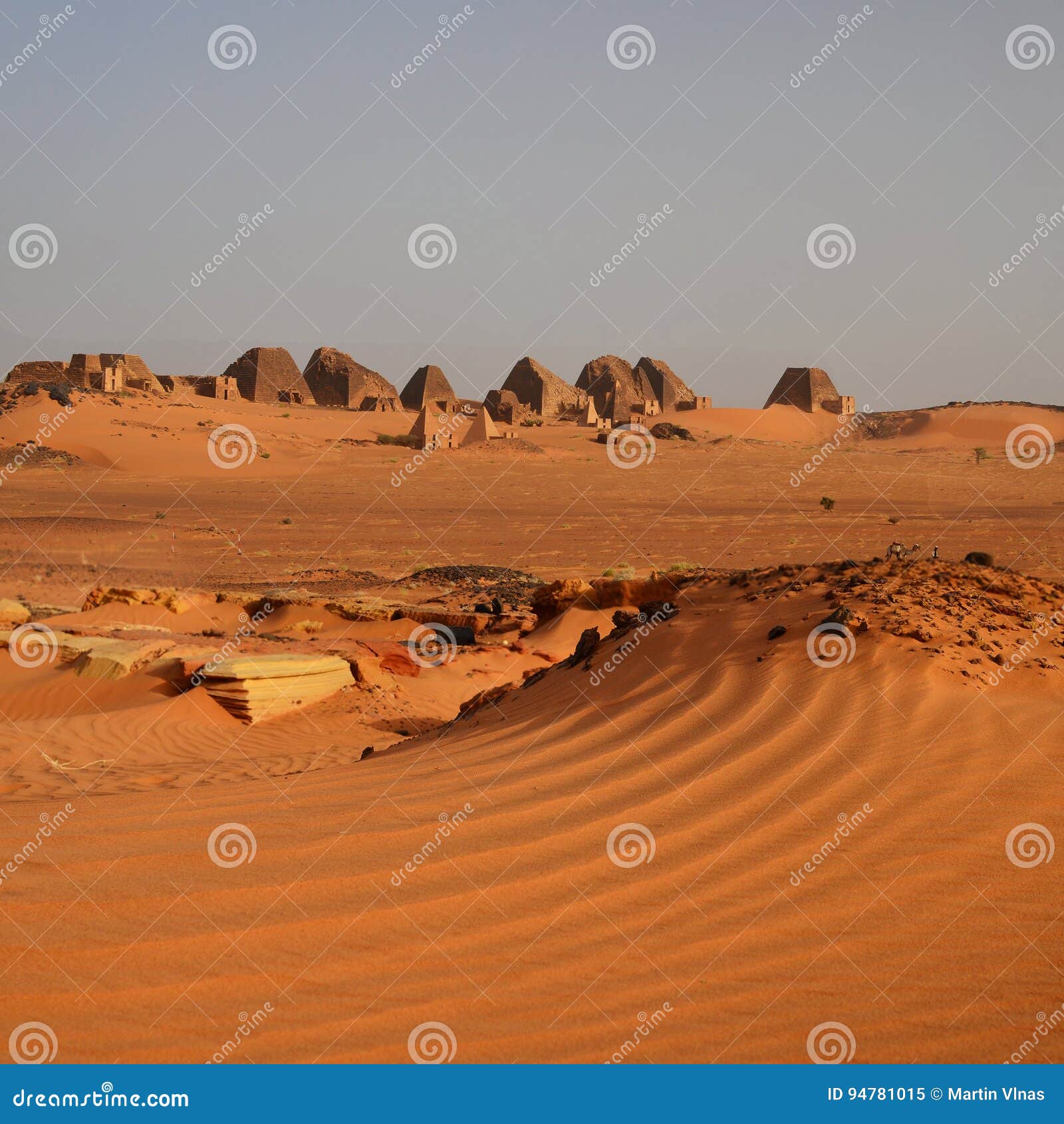 Panorama of Nubian Pyramids in Sudan Stock Image - Image of travel ...