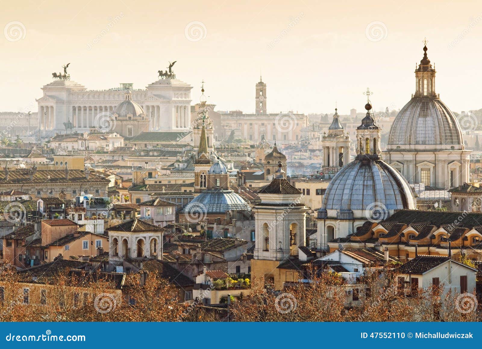 Panorama of the Old City of Rome Stock Photo - Image of rome, monument ...