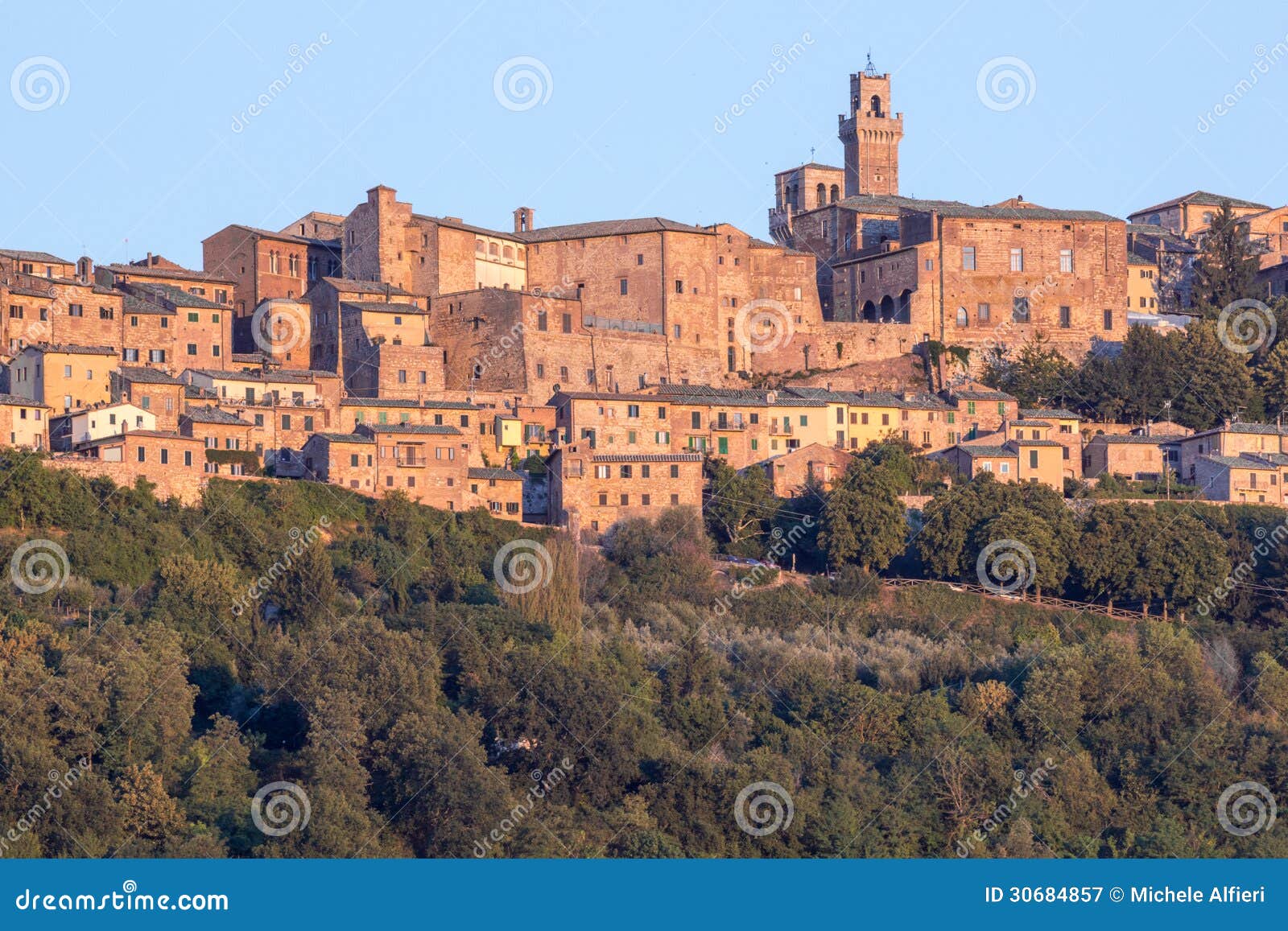Panorama of Old Town of Montepulciano, Tuscany, Italy Stock Image ... Panorama of Old Town of Montepulciano, Tuscany, Italy Stock Image ...
