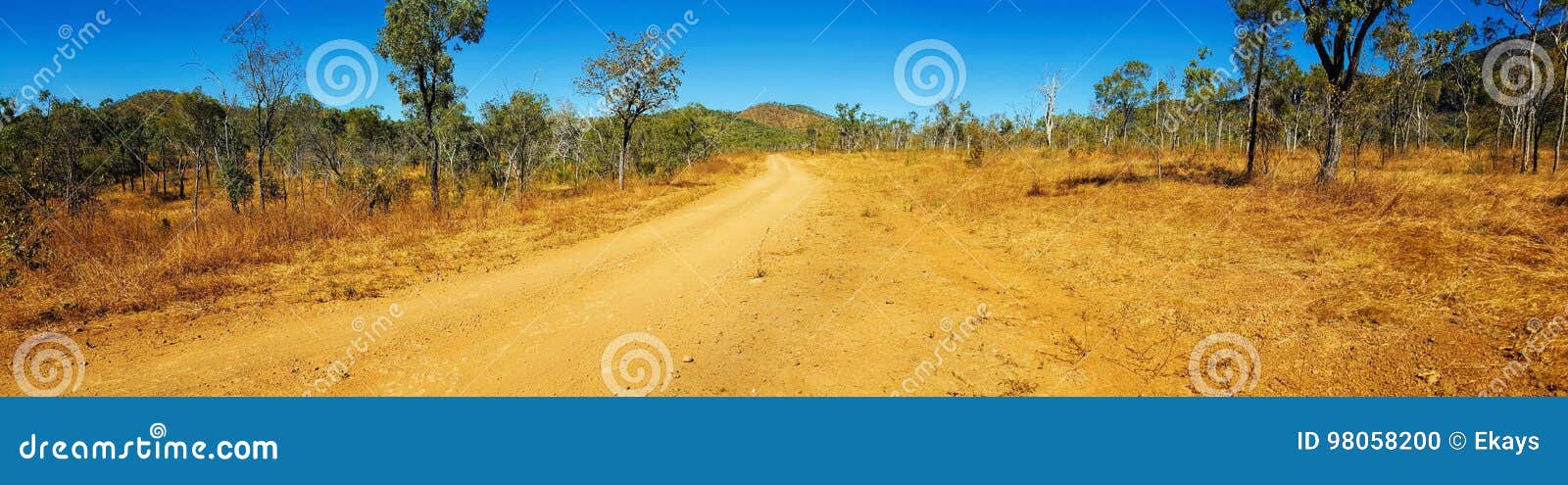 Panorama of Outback Australia Stock Photo - Image of hill, holiday ...