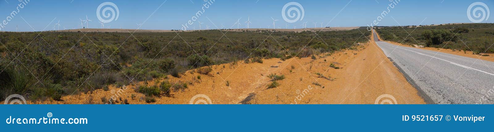 Panorama of an Outback Road Stock Image - Image of western, australia ...