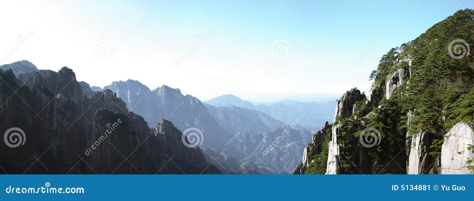 Panorama at Paiyun Gloriette Stock Image - Image of paiyun, anhui: 5134881