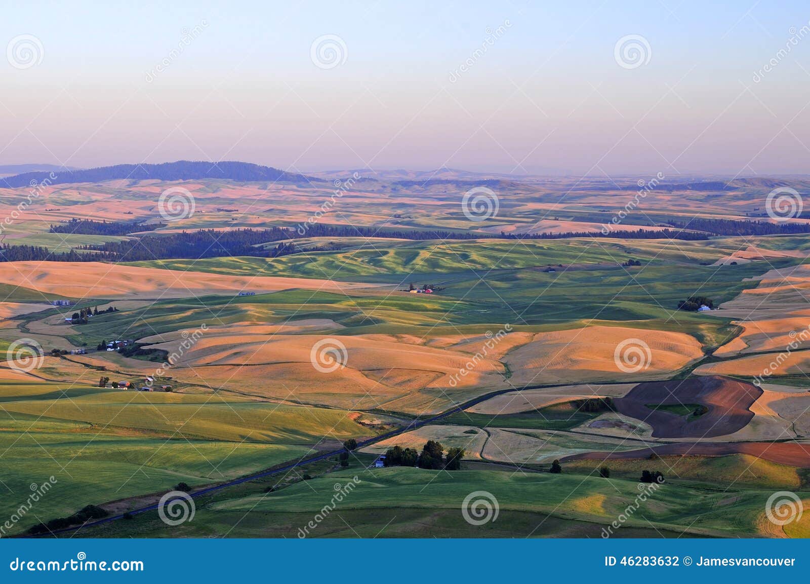 Panorama of Palouse, Washington State Stock Photo - Image of america ...