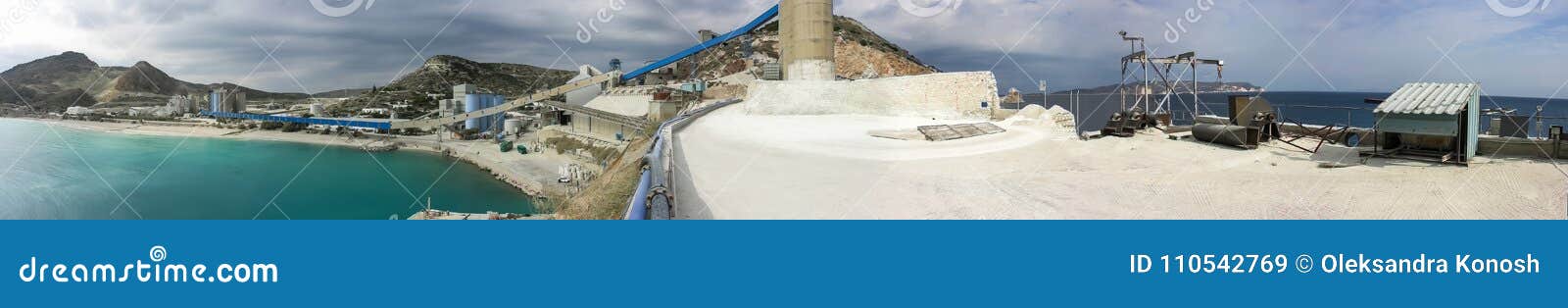 A Panorama or a Panoramic View of a Large Area of a Bentonite ...