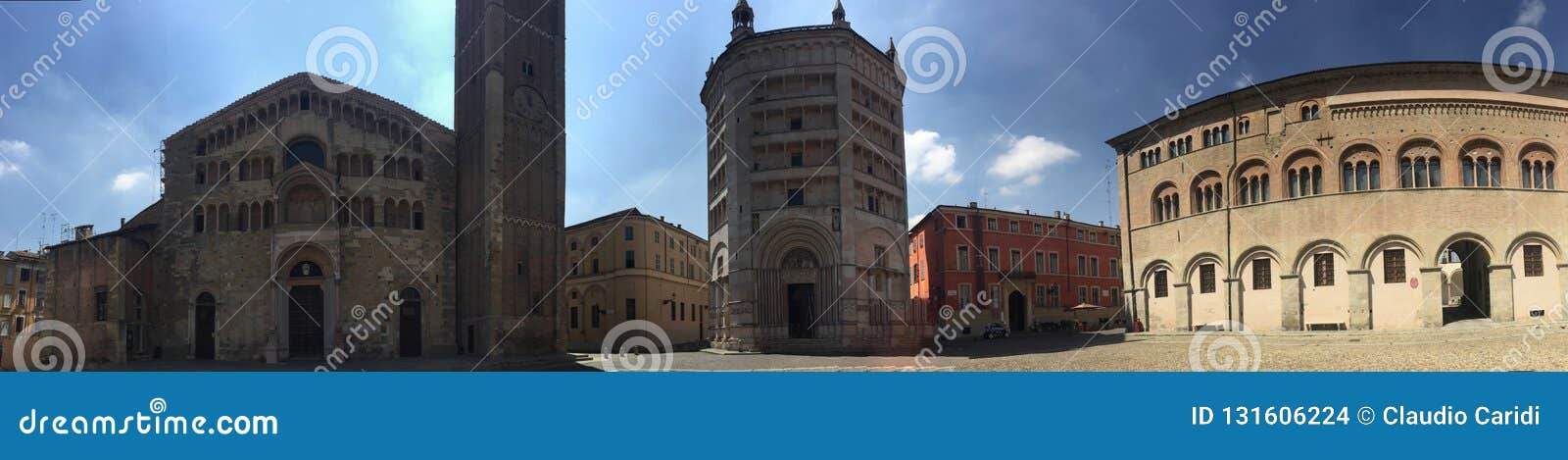 Panorama of Parma stock photo. Image of people, panoramic - 131606224