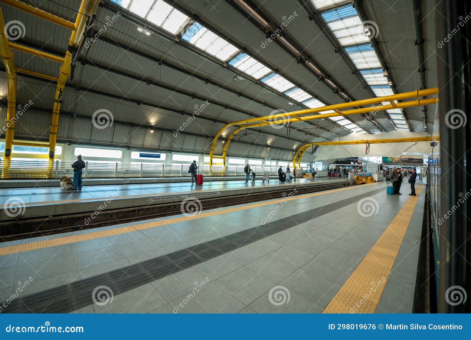 Panorama of Passengers Inside the Rome Termini Station in Rome in 2023 ...