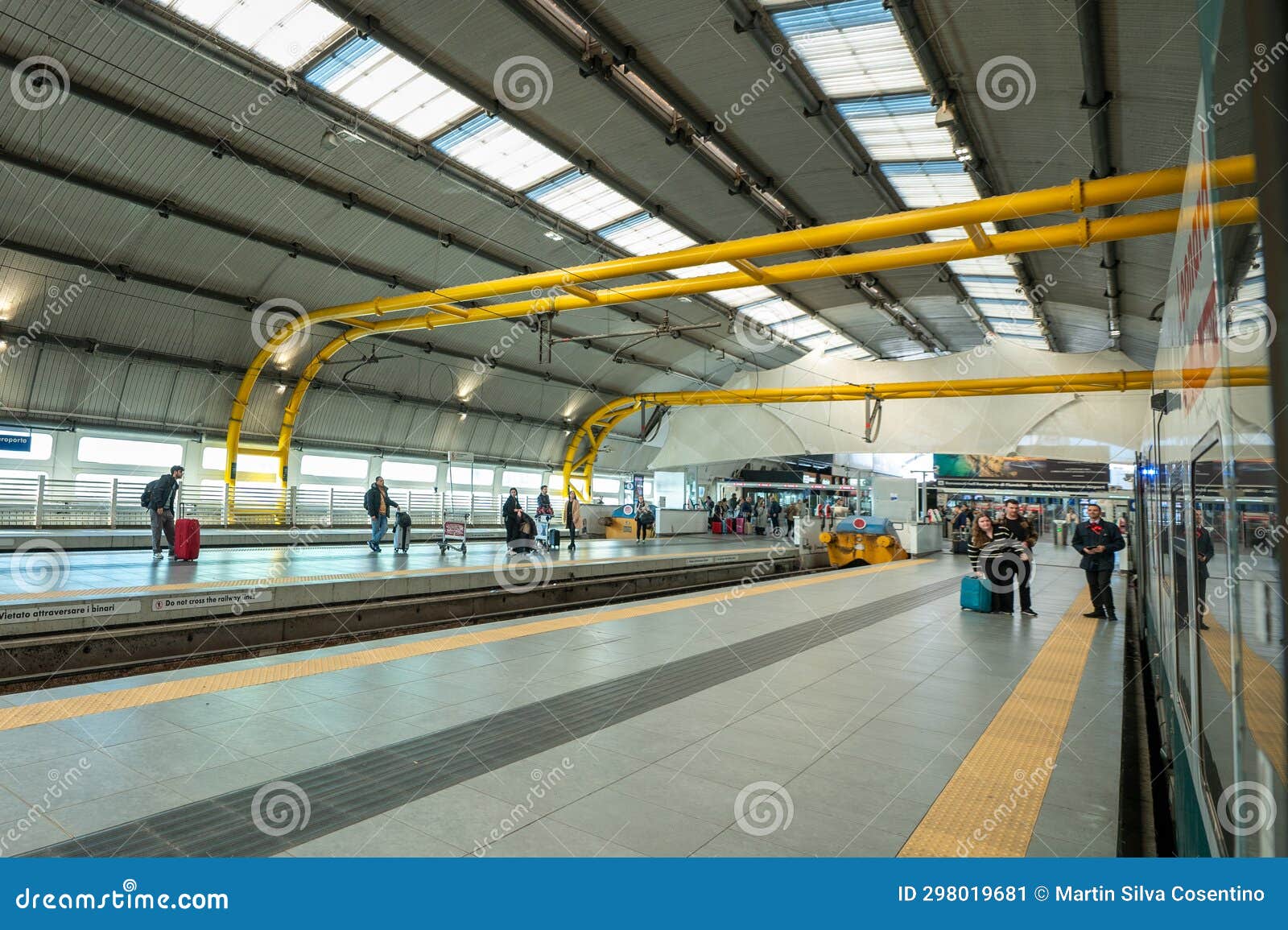 Panorama of Passengers Inside the Rome Termini Station in Rome in 2023 ...