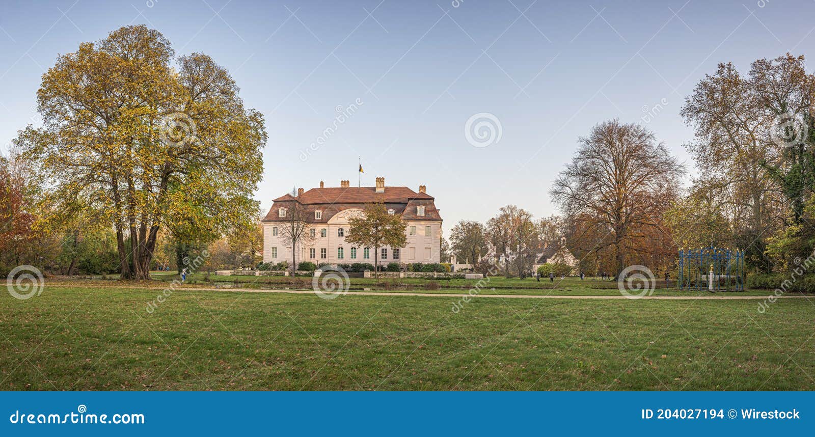 Panoramic View of Branitz Park Stock Photo - Image of landscape ...