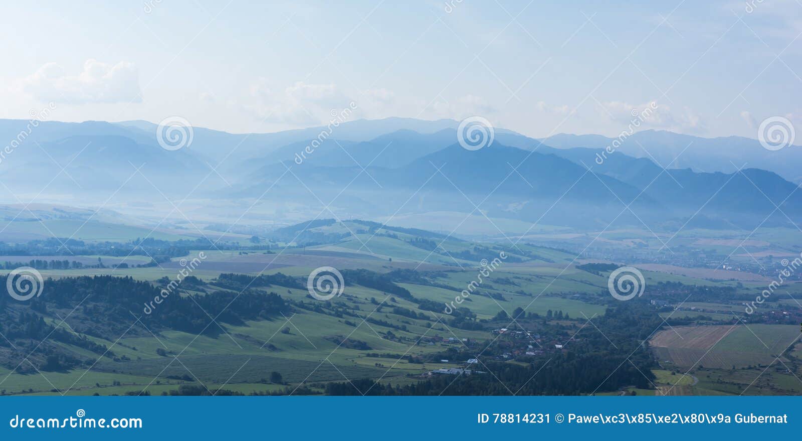 Panorama of the Plains and Mountain Ranges. Stock Image - Image of ...