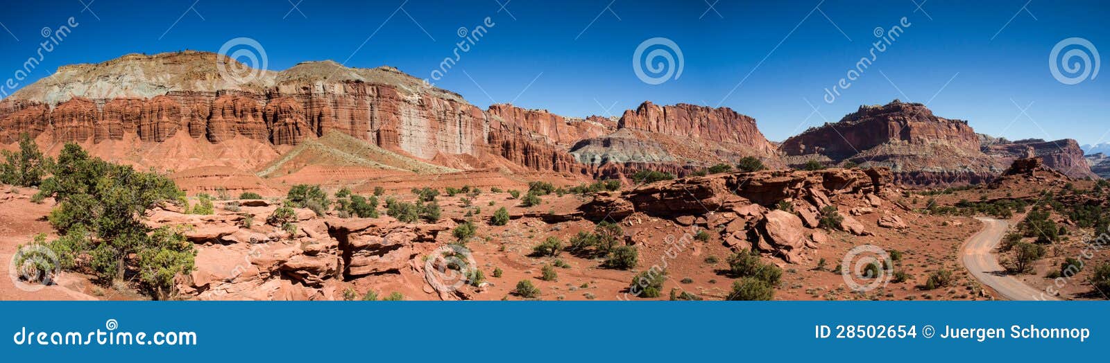 Panorama Point, Capitol Reef National Park Stock Photo - Image of ...