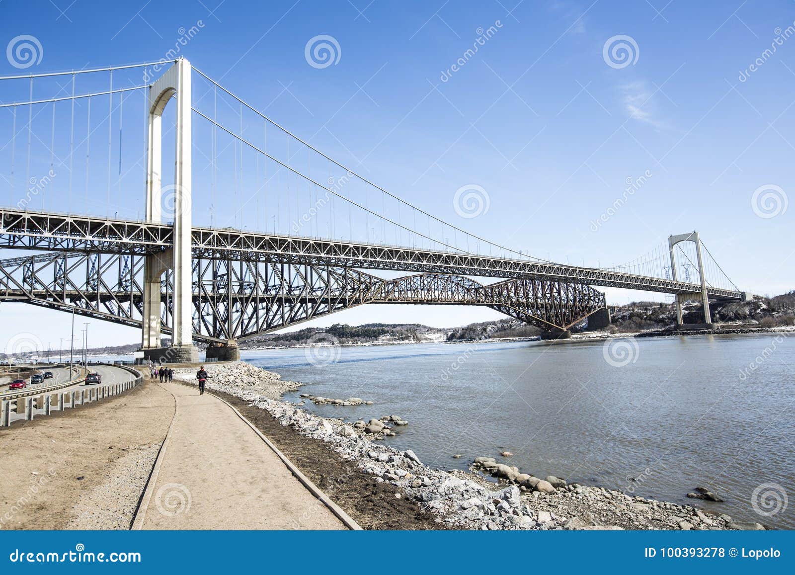 Panorama of the Pont De Quebec in Spring Season Editorial Stock Photo ...