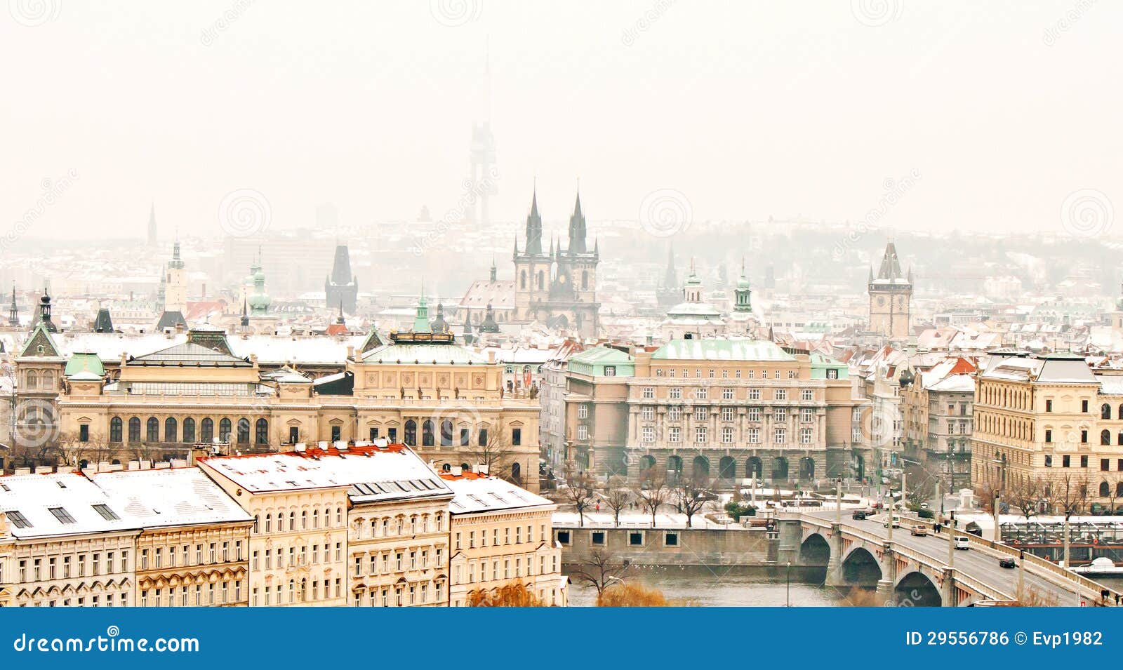 Panorama of Prague stock photo. Image of ancient, beautiful - 29556786
