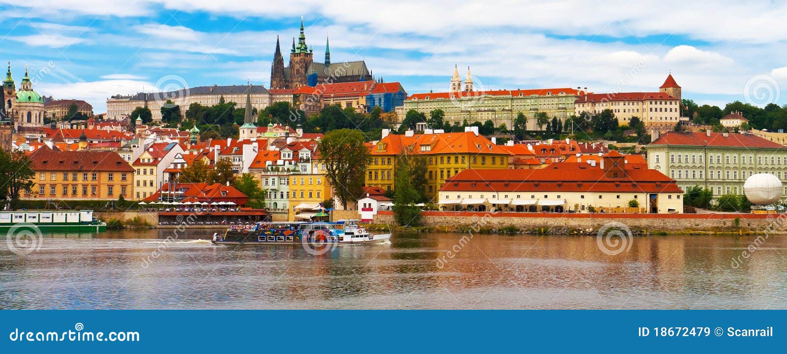 Panorama of Prague, Czech Republic Stock Image - Image of landscape ...